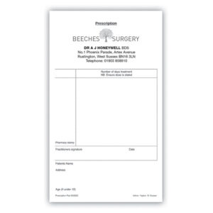 Prescription Pads Personalised - Admor